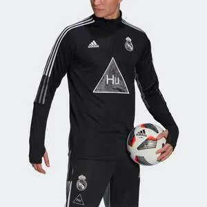 Adidas X Real Madrid Half Zip Pullover - Blackgray