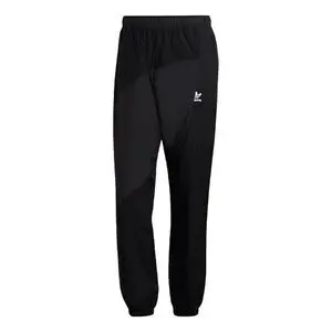 Adidas Originals Casual Solid Color Splicing Sports Pants/trousers/joggers Black - Multi-color