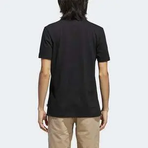 Adidas Originals Logo Round Neck Sports Short Sleeve - Black
