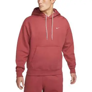 Nike Nrg Solo Swoosh Fleece Hoodie 'red - Cedar/white