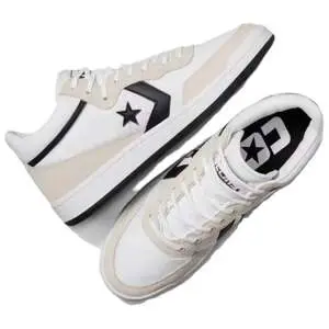 CONVERSE Fastbreak Pro Leather & Suede Sneakers - White/black/beige