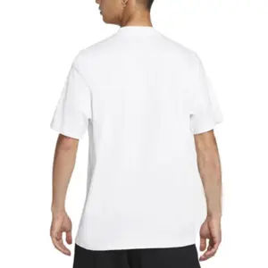 Nike Logo Alphabet Printing Breathable Round Neck Short Sleeve White T-shirt - Default Color