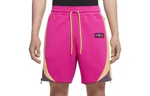 JORDAN Side Zipper Logo Label Lacing Straight Shorts