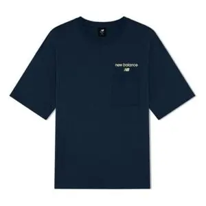 NEW BALANCE New Balance Logo Print T-shirt Asia Sizing 'blue' Blue/white