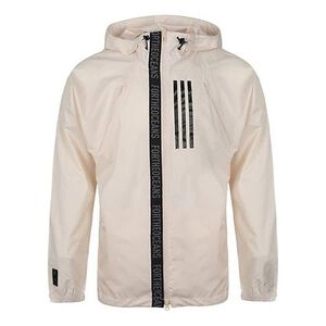 Adidas Wnd Casual Sports Hooded Woven Jacket - Creamy