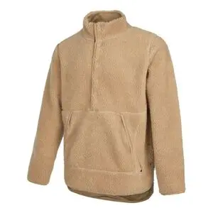 Nike Lamb's Wool Stay Warm Half Zipper Solid Color Khaki - Multi-color