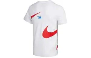 Nike Large Logo Printing Round Neck Short Sleeve - White