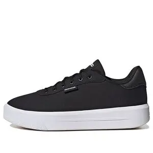 Adidas Court Platform Cln Shoes - Core Black/cloud White/core Black