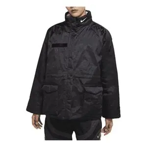 Nike Brand Logo Stand Collar Padded Jacket - Default Color