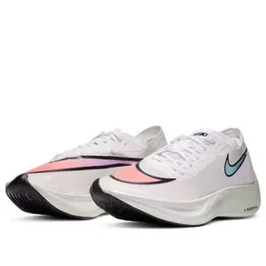 Nike Zoomx Vaporfly Next% "hyper Jade" Athletic Sneakers - White/red