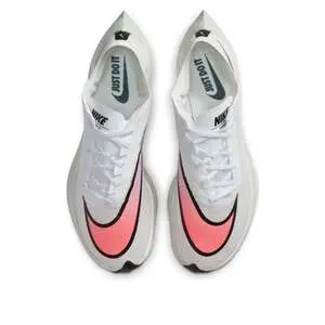 Nike Zoomx Vaporfly Next% "hyper Jade" Athletic Sneakers - White/red