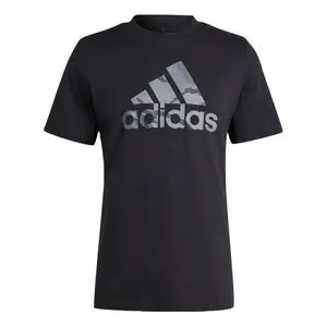 Adidas Camo Badge Of Sport Graphic T-shirt Asia Sizing - Black