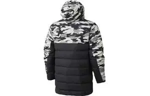 Adidas Hooded Down Jacket With Camouflage Pattern
