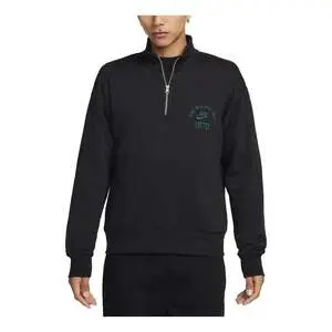 Nike Club Fleece Half Zip Sweatshirt - Black