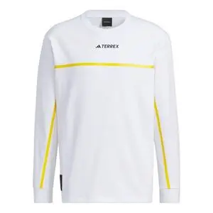 Adidas National Geographic Long Sleeve Tech Tee 'beige Yellow - Beige/yellow