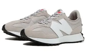 NEW BALANCE 327 Lace Up Sneakers - Grey/white