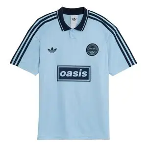 Adidas X Oasis Tour Jacquard Shirt - Clear Sky