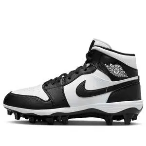 JORDAN 1 Mid Td Cleats - Black/white