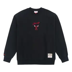 Mitchell & Ness X Nba Chicago Bulls Sweatshirt - Black