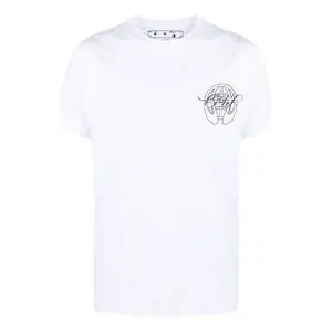 Off-White Fw22 Hand Arrow Slim Tee - White/black