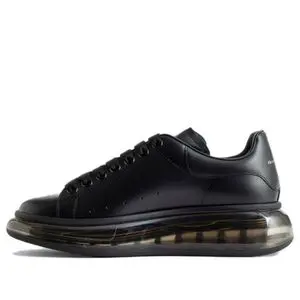 Alexander McQueen Oversized Sneaker With Shiny Sole - Black