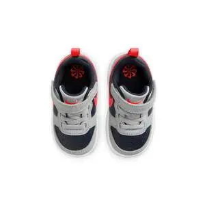 Nike Court Borough High Top Sneakers - Grey/red