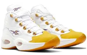 REEBOK Question Mid " Toe" Athletic Sneakers - Yellow