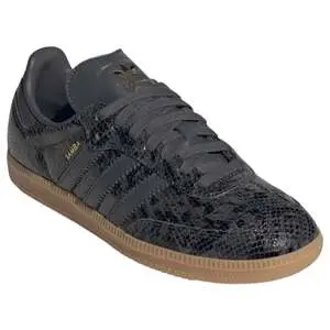 Adidas Samba Faux Snakeskin Sneakers - Black