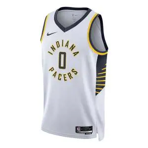 Nike Nba Indiana Pacers Tyrese Haliburton Dri-fit Swingman Jersey - White