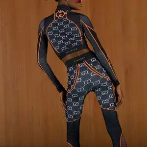 Gucci Gg Jersey Jacquard Cropped Top