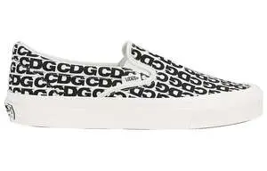 VANS Comme Des Garçons X Og Classic Slip-on 'cdg Print Blanc De Blanc - White/black