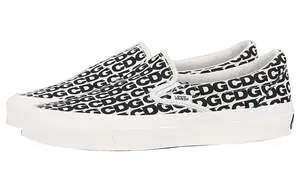 VANS Comme Des Garçons X Og Classic Slip-on 'cdg Print Blanc De Blanc - White/black