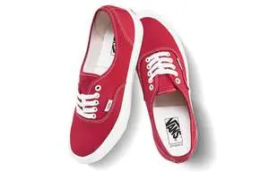 VANS Og Authentic Lx Low Top Sneakers - Red/true White