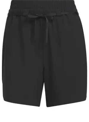 Adidas Breathable Loose-fit Woven High-waist Shorts - Black