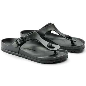 BIRKENSTOCK Gizeh Essentials Eva Metallic Sandals - Grey