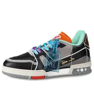 LOUIS VUITTON Trainers - Black/teal/red