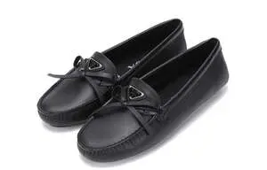 Prada Saffiano Leather Driving Loafers