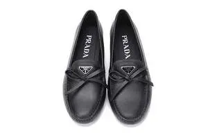 Prada Saffiano Leather Driving Loafers