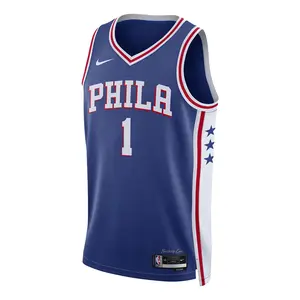 Nike Nba Philadelphia 76ers 22-23 Icon Edition Swingman Jersey James Harden 1 - Blue