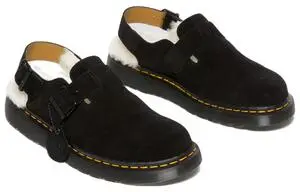 Dr. Martens Jorge Shearling Slingback Mule - Black