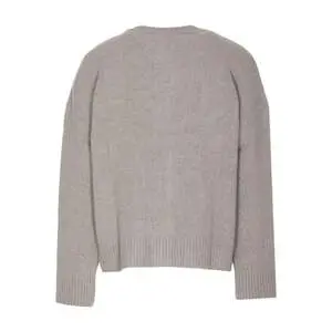 AMI Paris Big Heart Logo Alpaca Cardigan