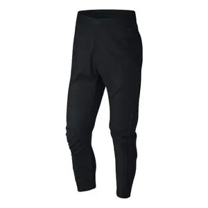 Nike Solid Color Training Sports Pants/trousers/joggers Black - Default Color
