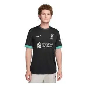 Nike Dri-fit Liverpool Fc 2024/25 Stadium Away Jersey - Black/anthracite/washed Teal