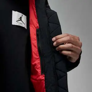 JORDAN Air Essential Puffer Jacket - Black/red