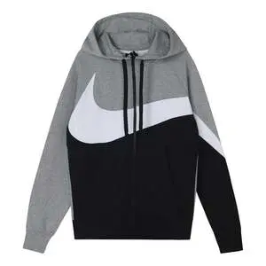 Nike Big Swoosh Zip-up Hoodie - Graywhite