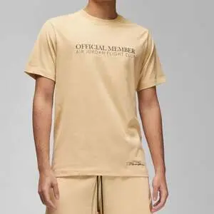 JORDAN Flight Mvp Logo T-shirt 'tan - Brown/black/tan