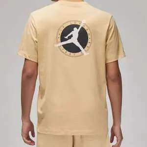 JORDAN Flight Mvp Logo T-shirt 'tan - Brown/black/tan