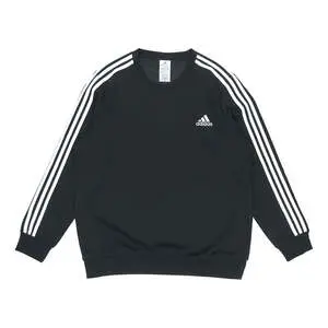 Adidas 3-stripes Crewneck Pullover - Black