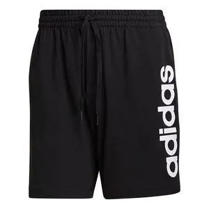 Adidas Sports Shorts With Logo Printing - Black