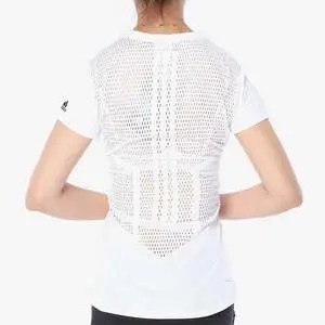 Adidas Mesh Hollow Out Casual Sports Short Sleeve Shirt